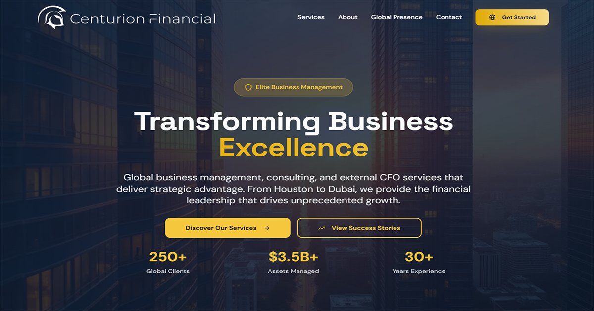 Centurion Financial - Global Business Management & CFO Services